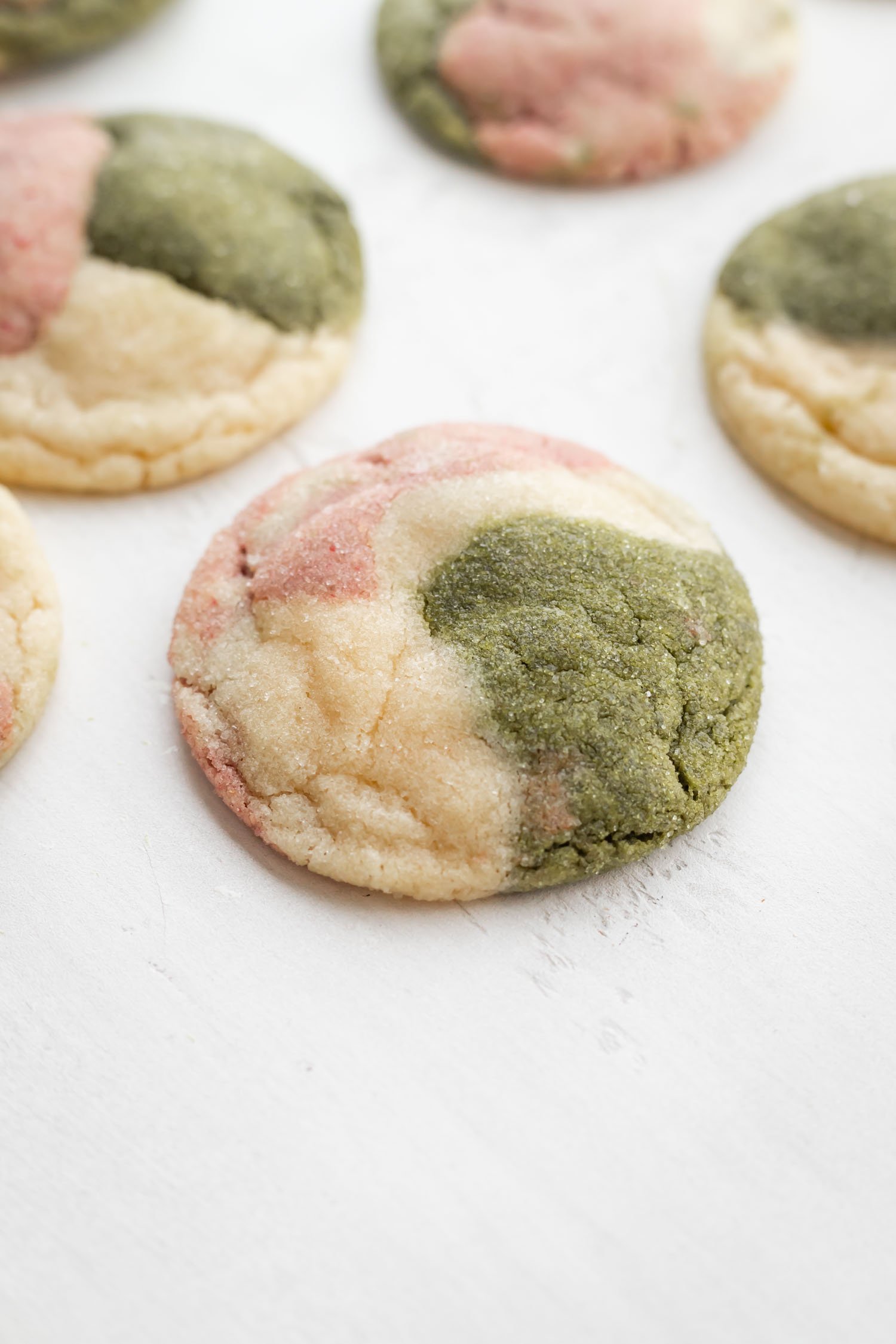 30-Minute Strawberry Matcha Neapolitan Cookies - Cooking Therapy