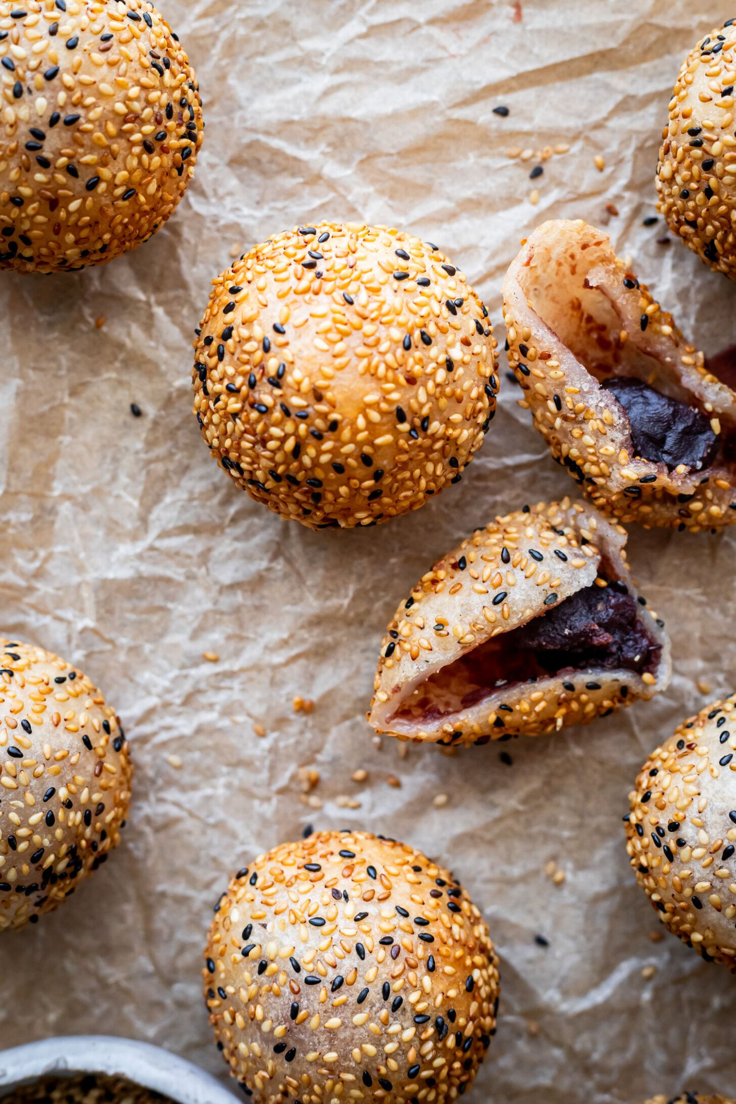 Fried Chinese Sesame Balls - Cooking Therapy