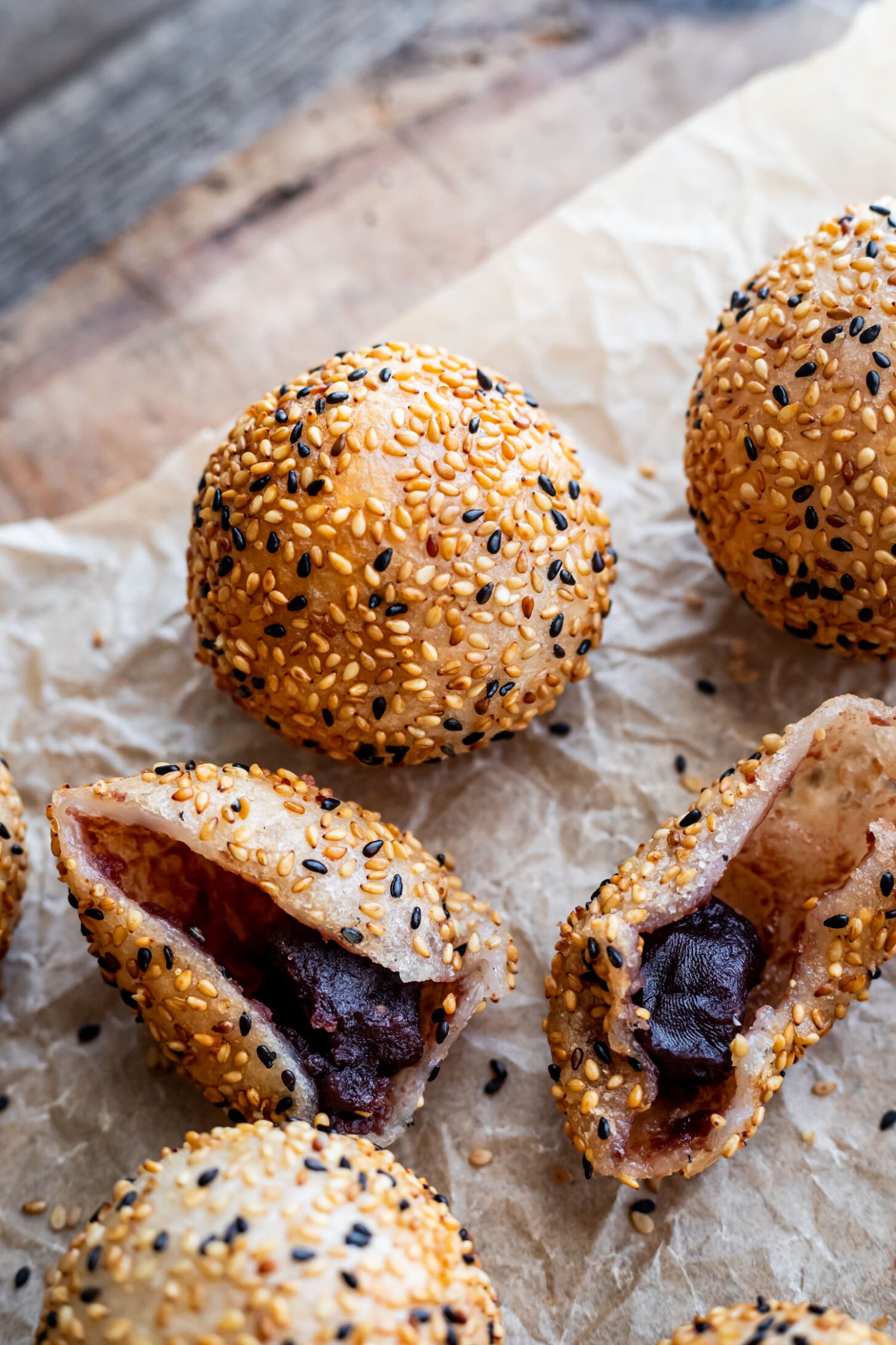 Fried Chinese Sesame Balls - Cooking Therapy