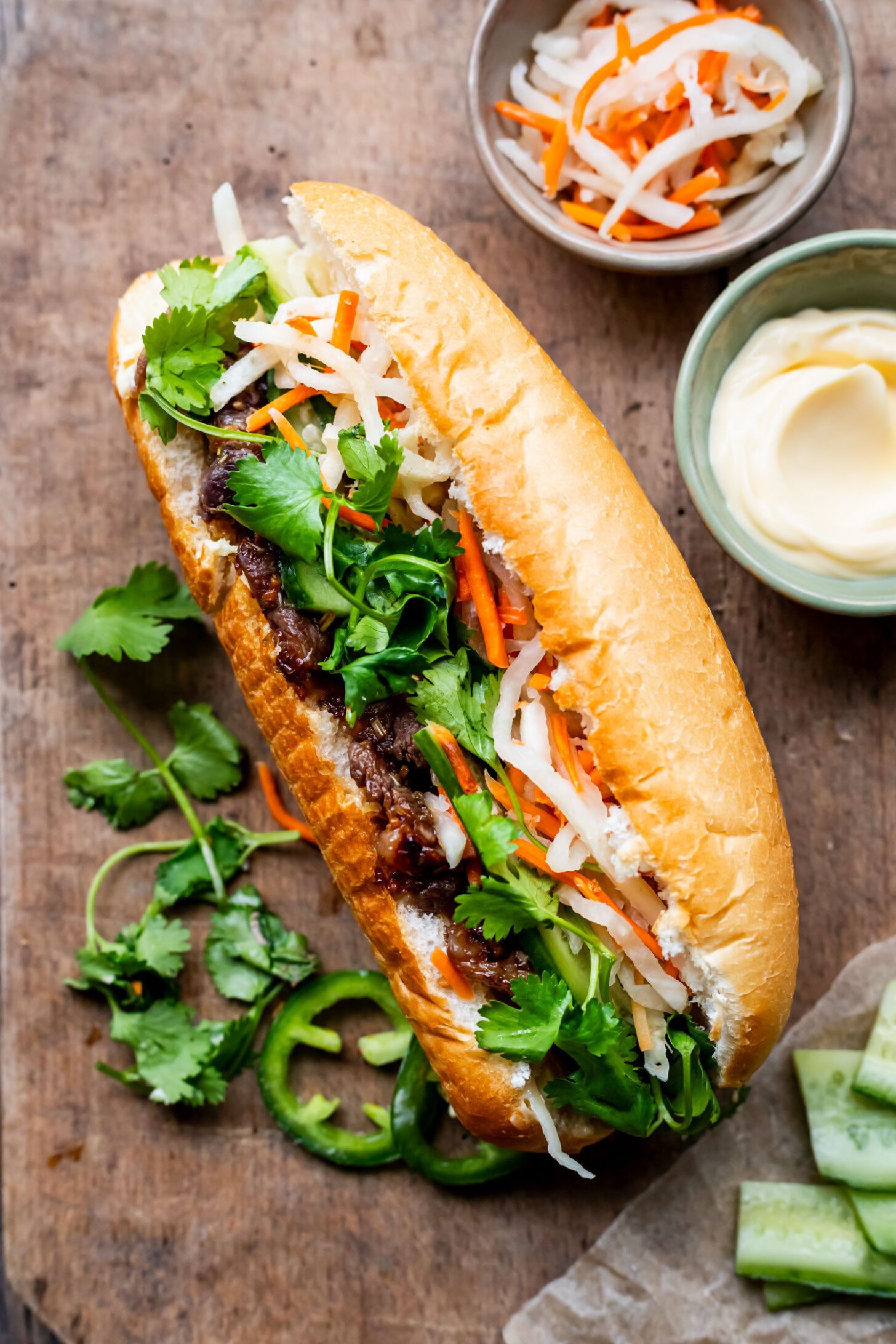 Authentic Lemongrass Beef Banh Mi - Cooking Therapy