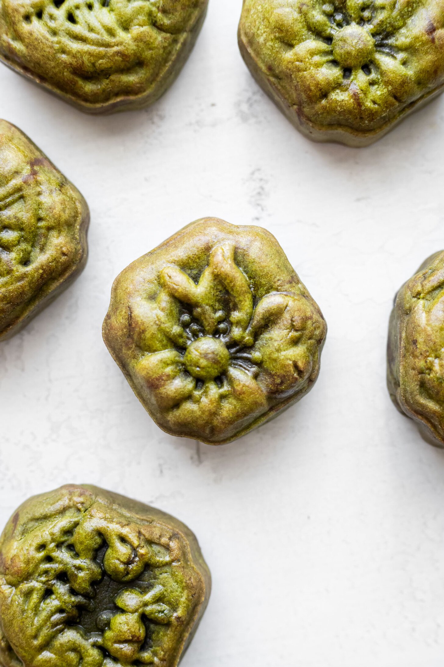 Rich & Decadent Matcha Red Bean Mooncakes - Cooking Therapy