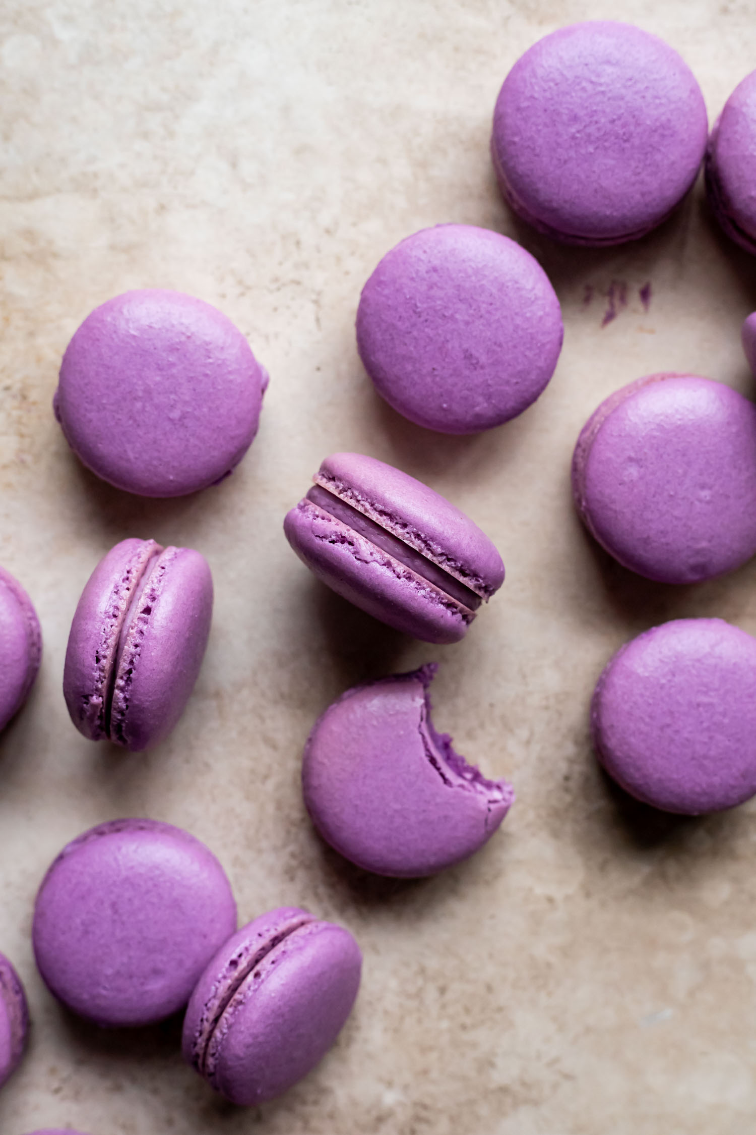 Simple Ube Macarons - Cooking Therapy