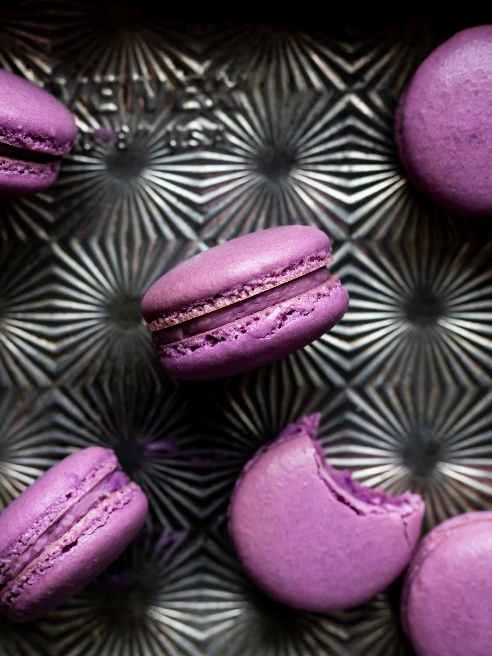 Simple Ube Macarons - Cooking Therapy