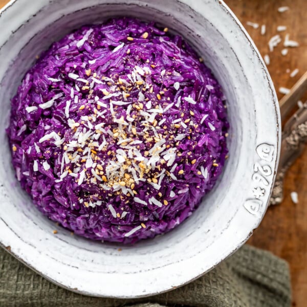 Xoi Ube (Vietnamese Purple Sticky Rice with Ube) - Cooking Therapy