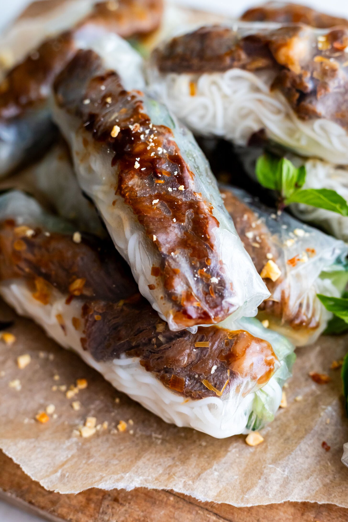 Quick & Easy Lemongrass Beef Spring Rolls - Cooking Therapy