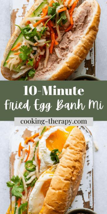10-Minute Bánh Mì Ốp La (Fried Egg Banh Mi) - Cooking Therapy
