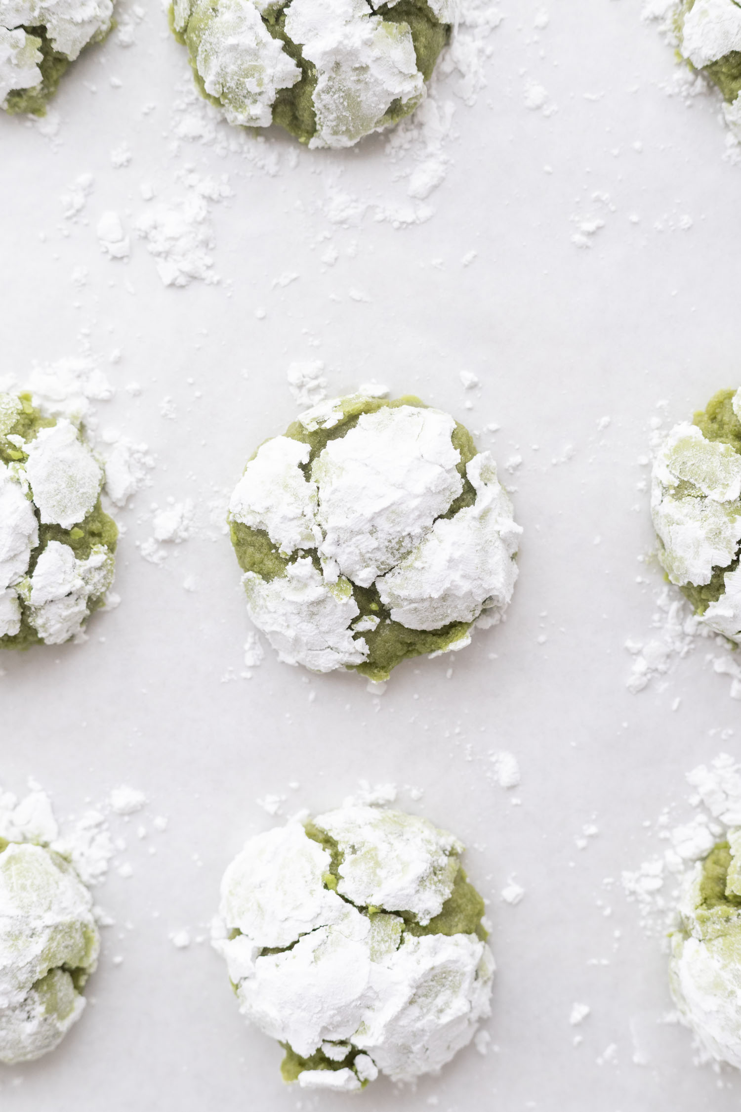 Matcha Crinkle Cookies - Cooking Therapy
