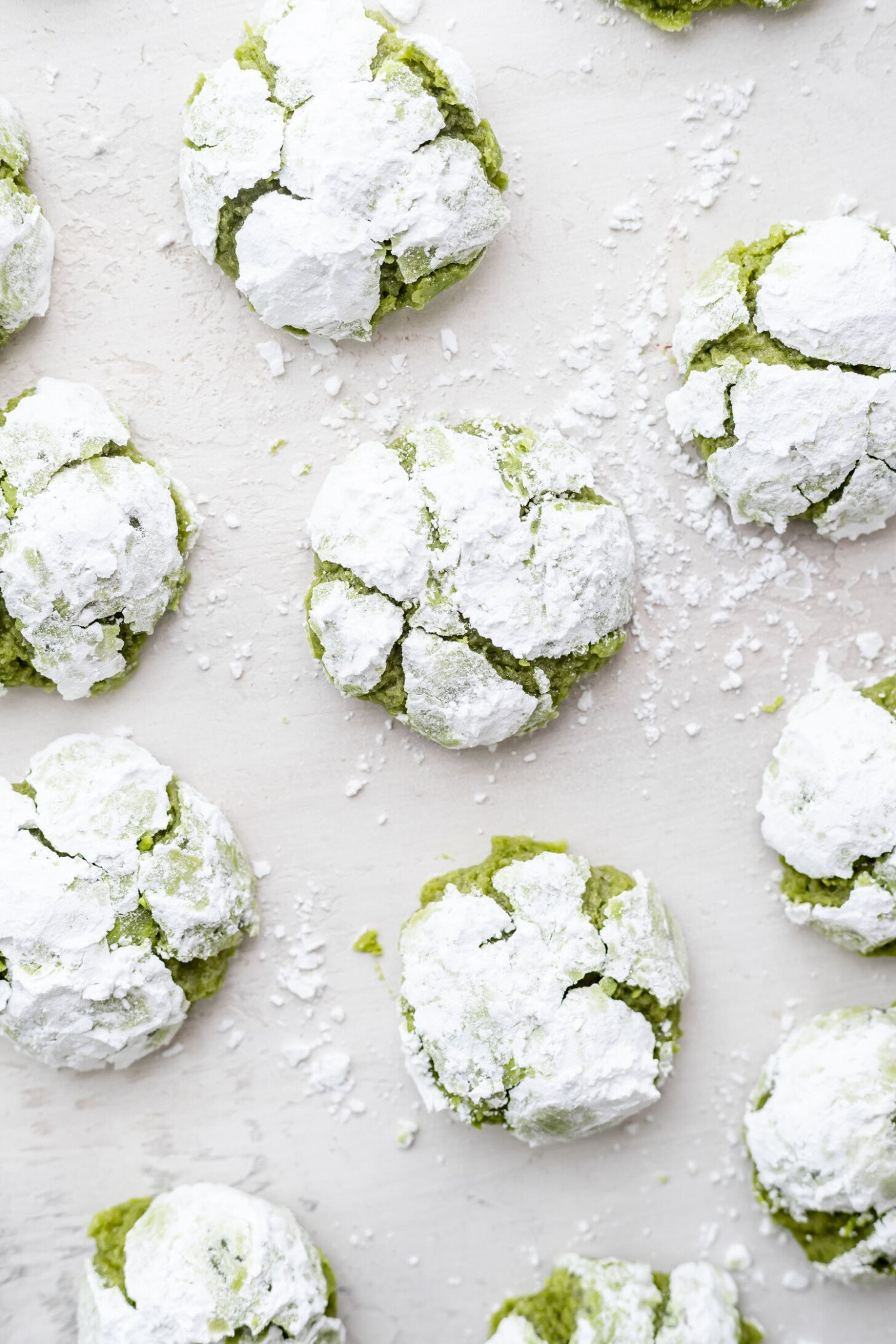 Matcha Crinkle Cookies - Cooking Therapy