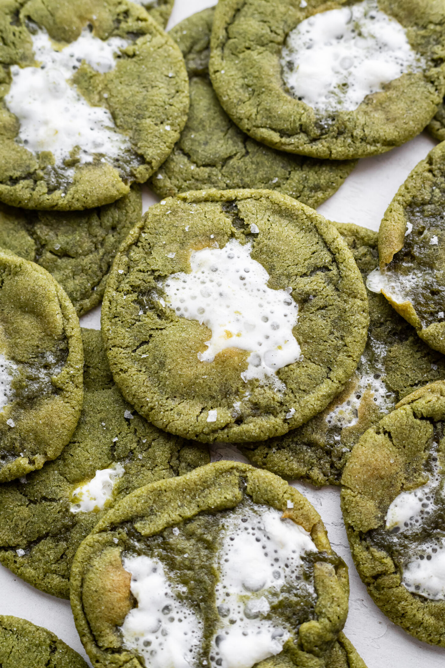 Gooey Matcha Hot Chocolate Cookies - Cooking Therapy