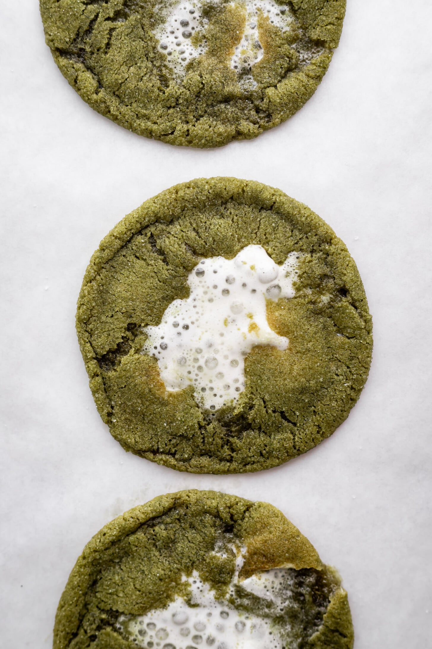 Gooey Matcha Hot Chocolate Cookies - Cooking Therapy